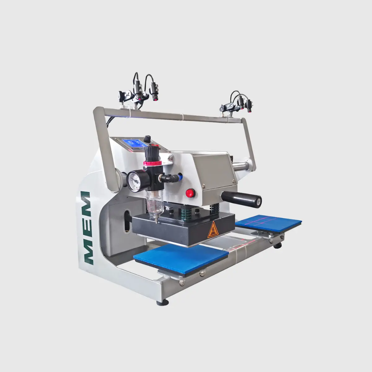 Pneumatic Label Heat Press with Laser