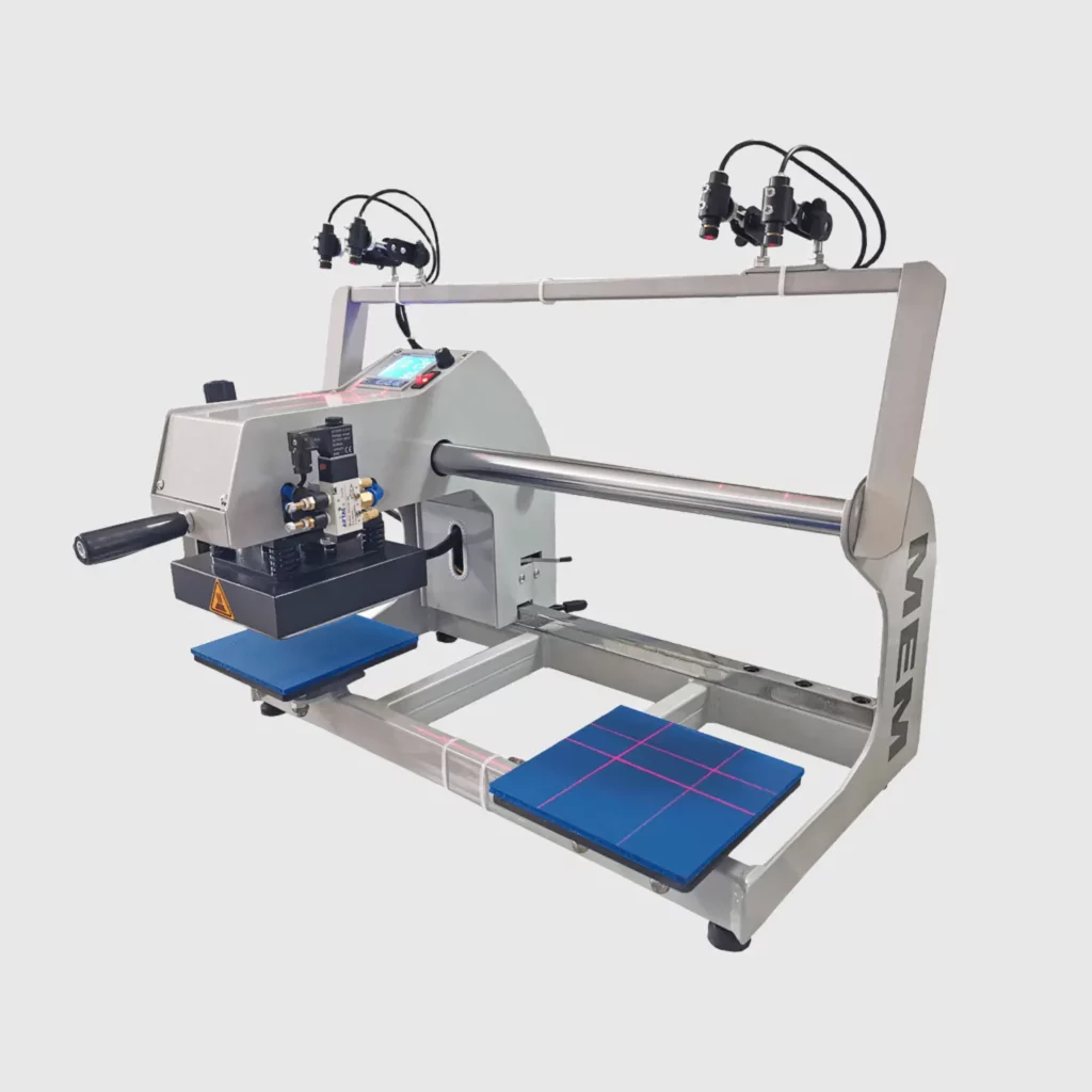 Pneumatic Label Heat Press with Laser